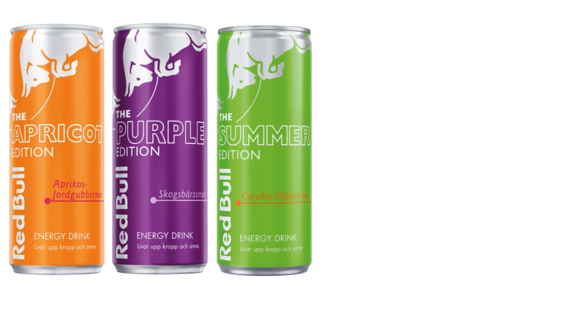 Lista på alla Red Bull Smaker - Whey2Protein